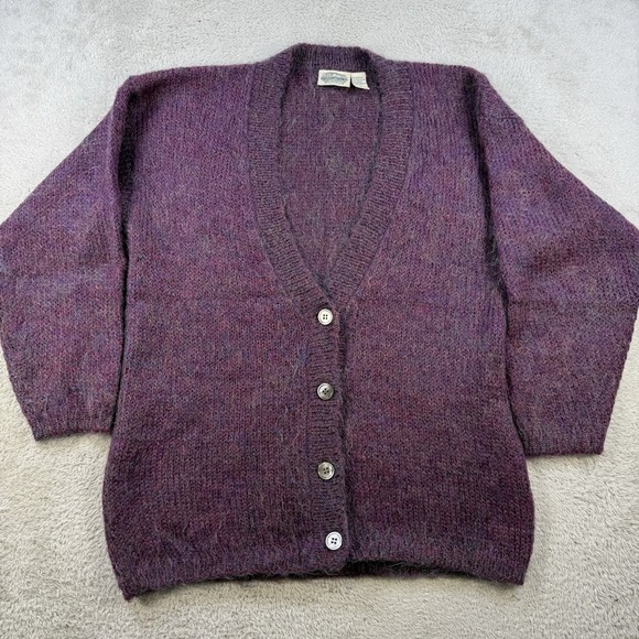 Britches | Sweaters | Vintage Britches Cardigan Womens Large Purple ...